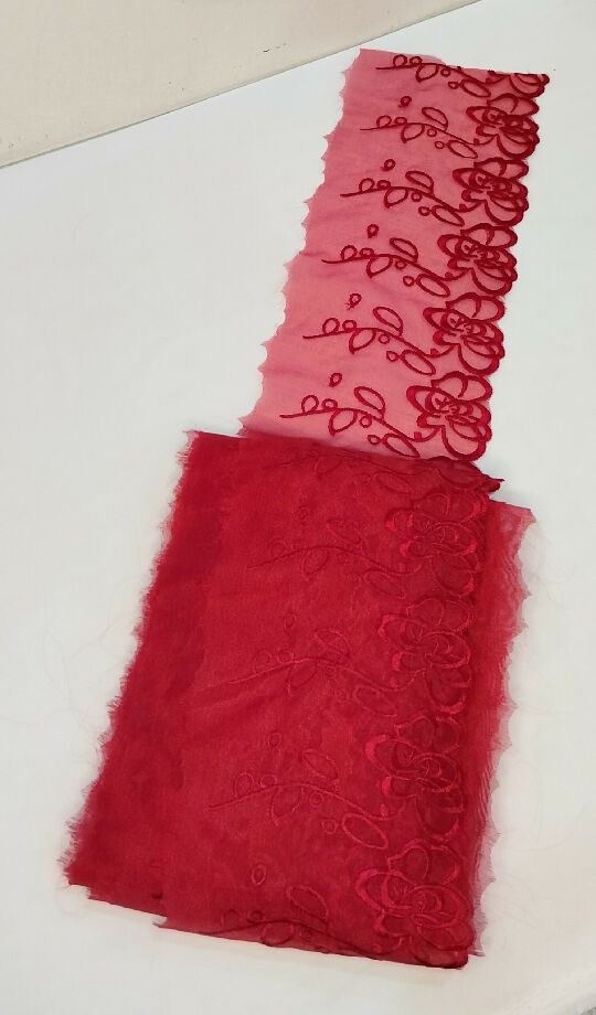 Red Floral Embroidered Lace. – EmpowerHer