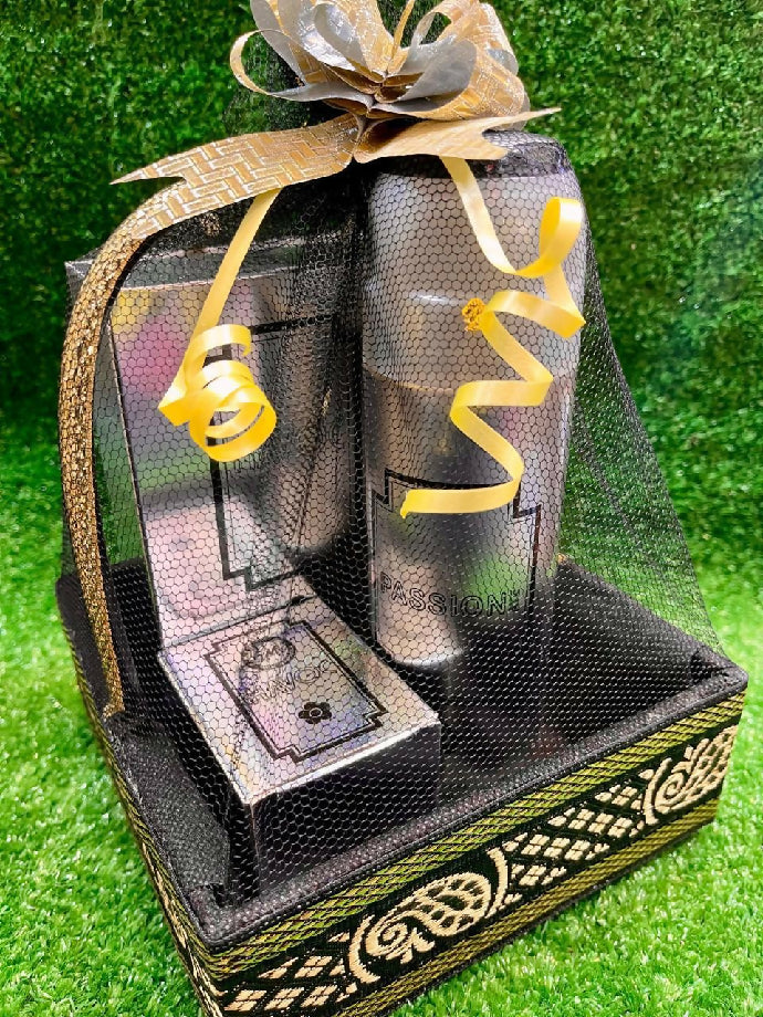 Perfume gift set premium basket packing – EmpowerHer