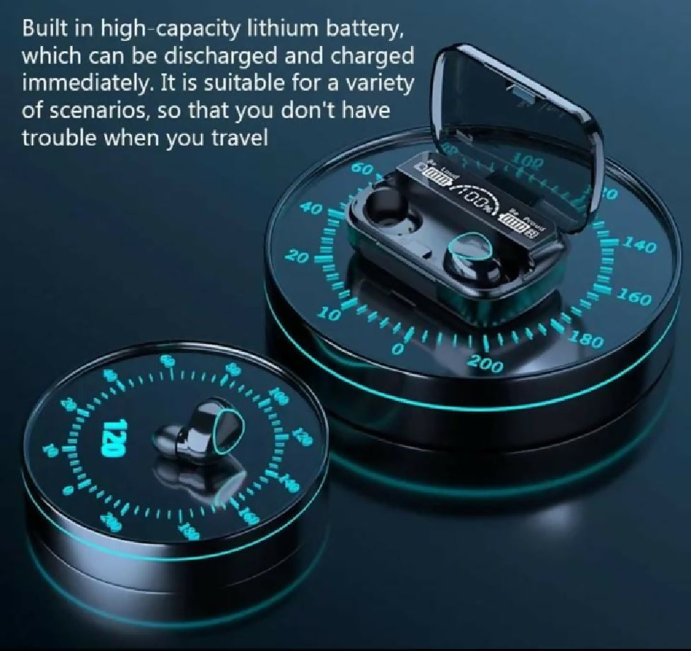 M10 Wireless Bluetooth Earbuds | Deep Bass & Long Battery Life ...