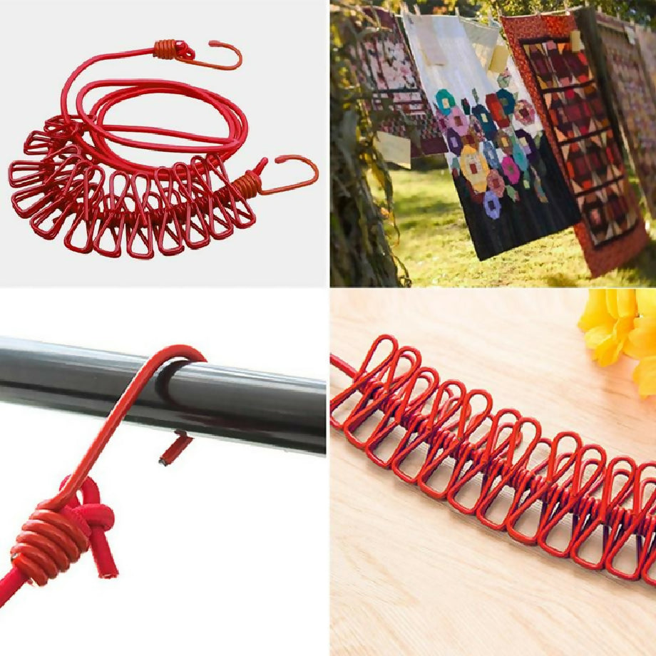 Portable Elastic Clothesline with hooks – Empowerher Marketplace