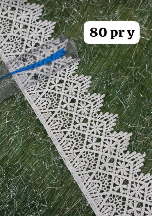 White Cotton GPO Lace / White Guipure Lace – Empowerher Marketplace